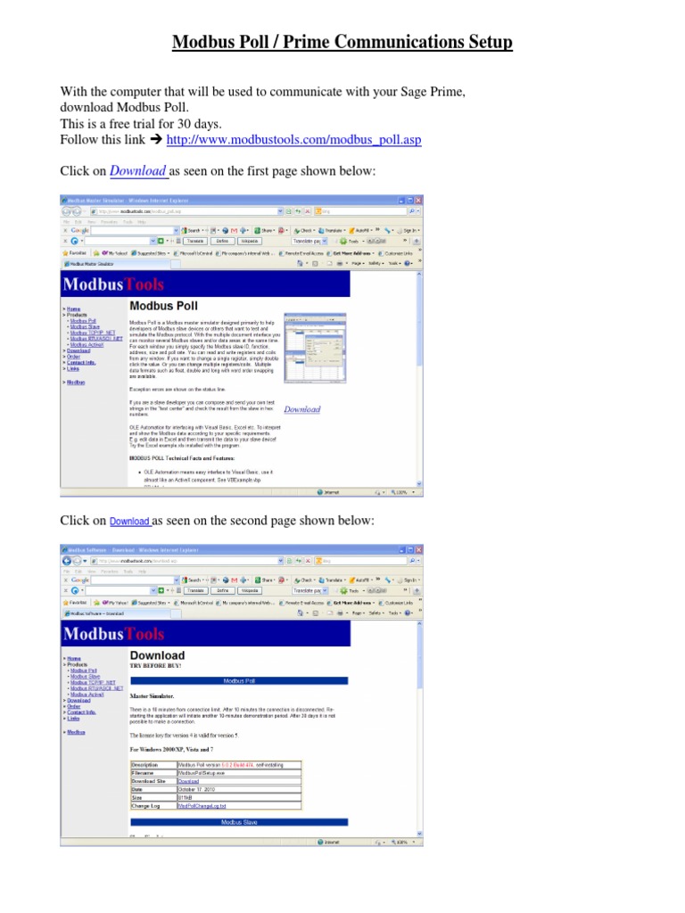 Setting Up Modbus Communication Between Modbus Poll and a Sage Prime ...