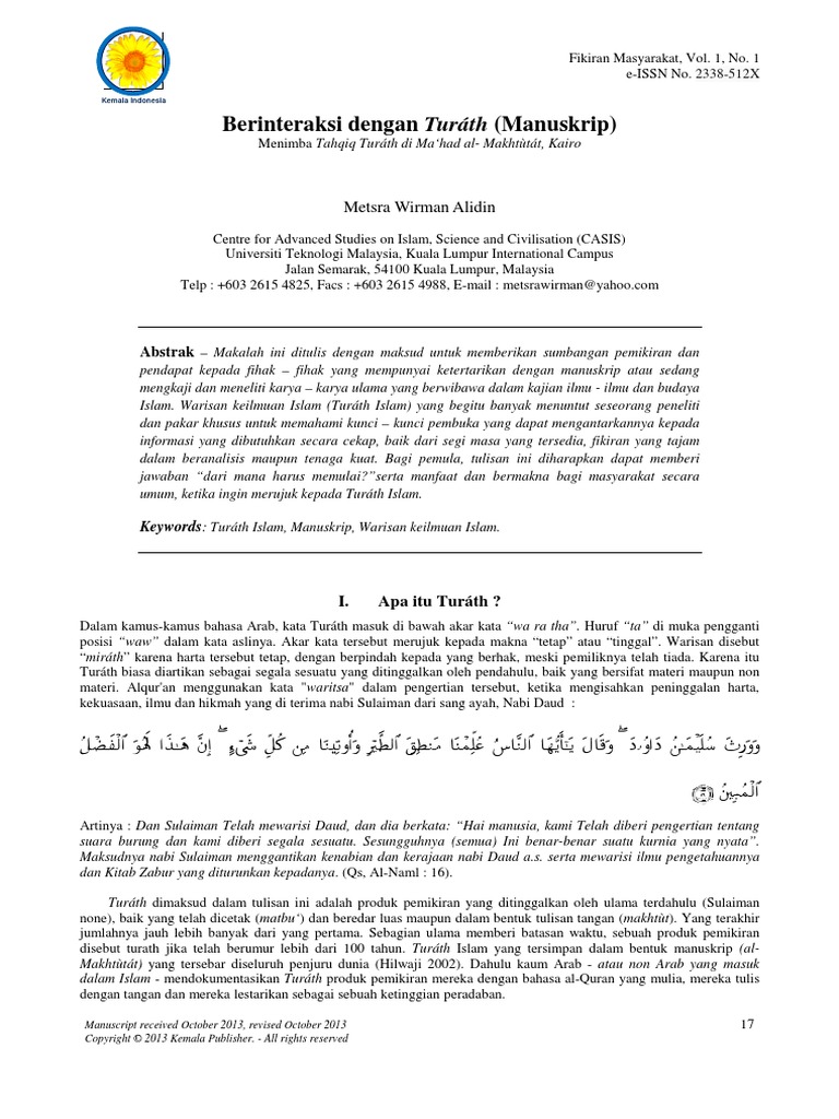 Cara Membaca Manuskrip | PDF | Ilmu Sosial