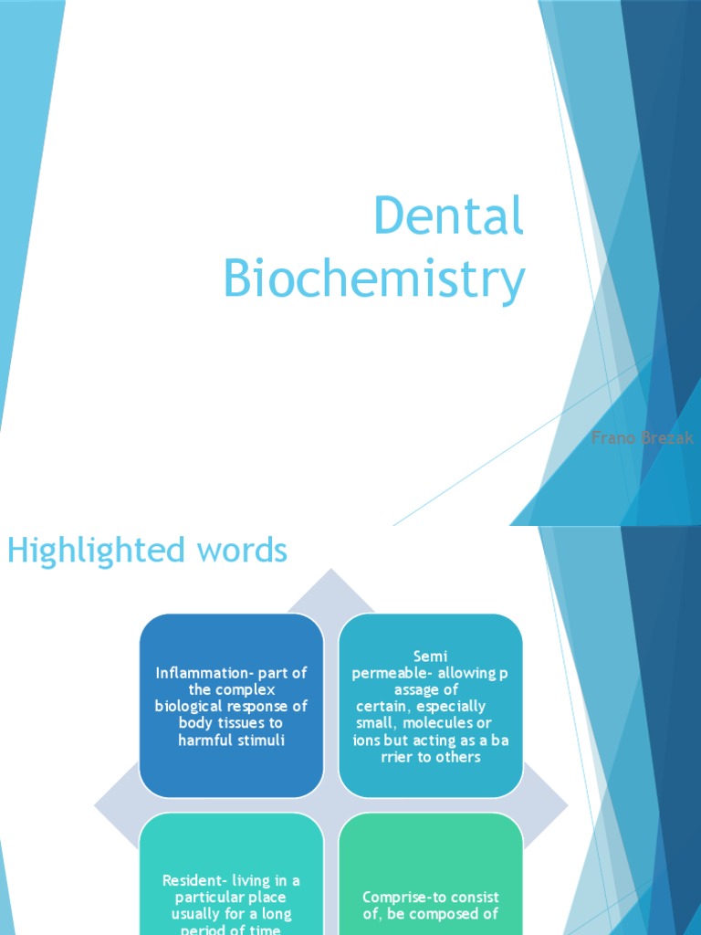Dental Biochemistry | Tooth Enamel | Cell Biology