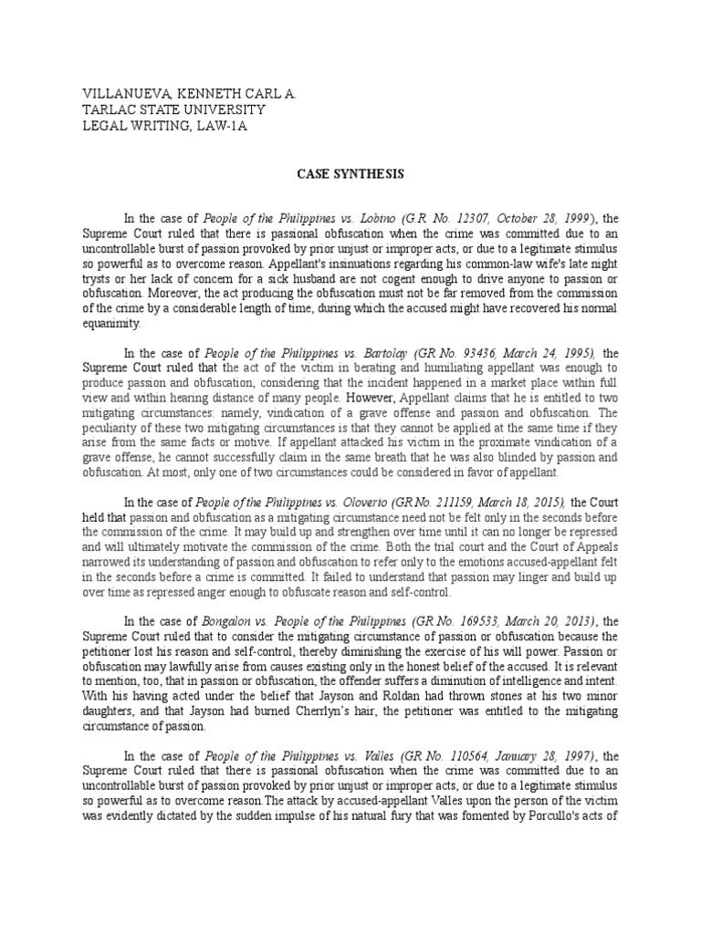 Case Synthesis | PDF | Crime & Violence | Crime Thriller