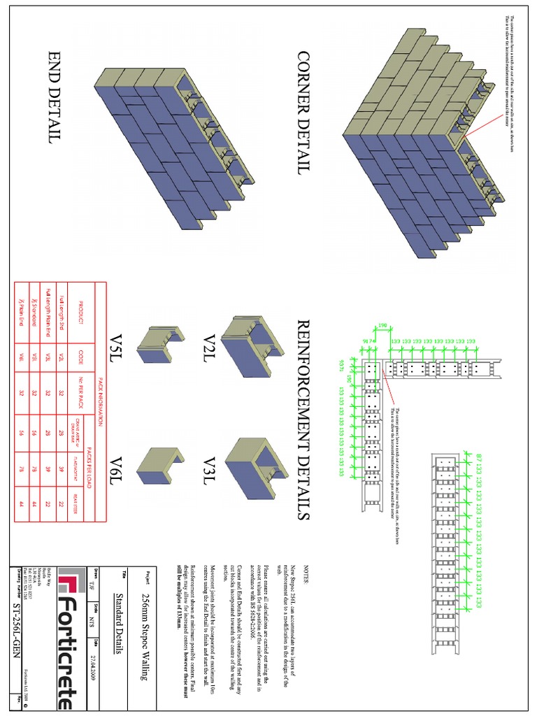 256mm Stepoc CAD Details All Details | PDF