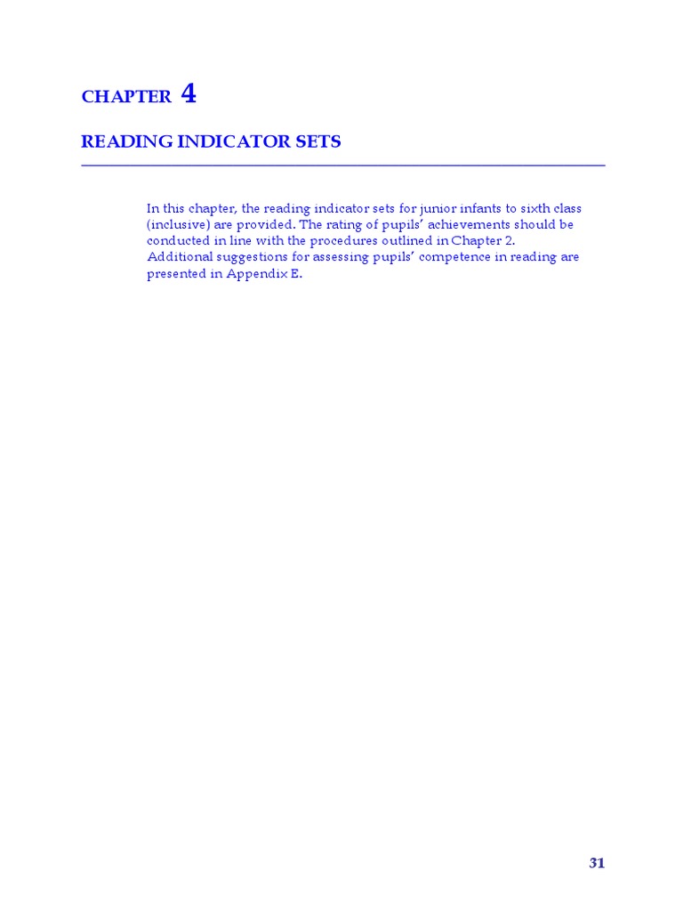 Drumcondra Reading Indicators Overview | PDF | Syllable | Word