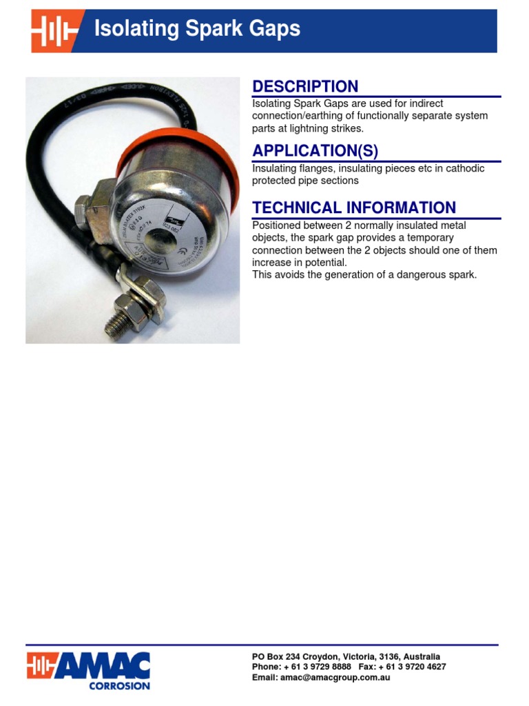 Isolating Spark Gaps | PDF