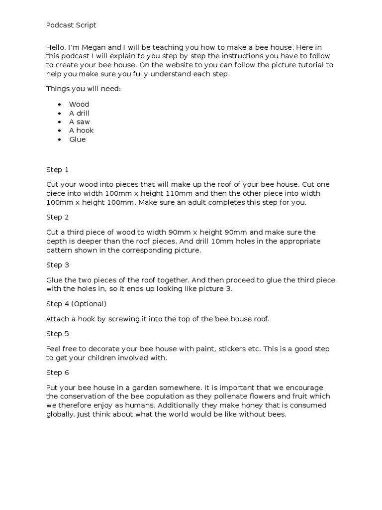 Podcast Script | PDF