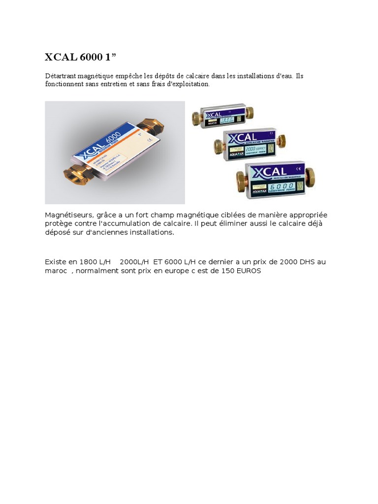 Xcal 6000 1 | PDF | Maison et jardin | Sciences et mathématiques