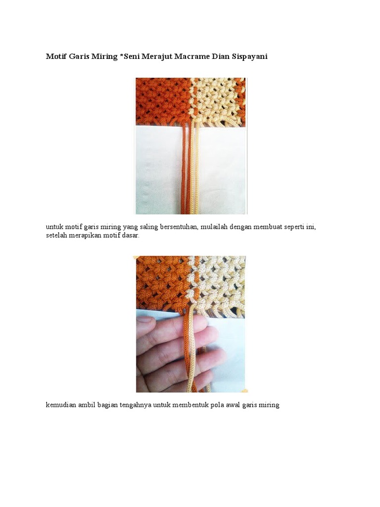 Motif Garis Miring | PDF