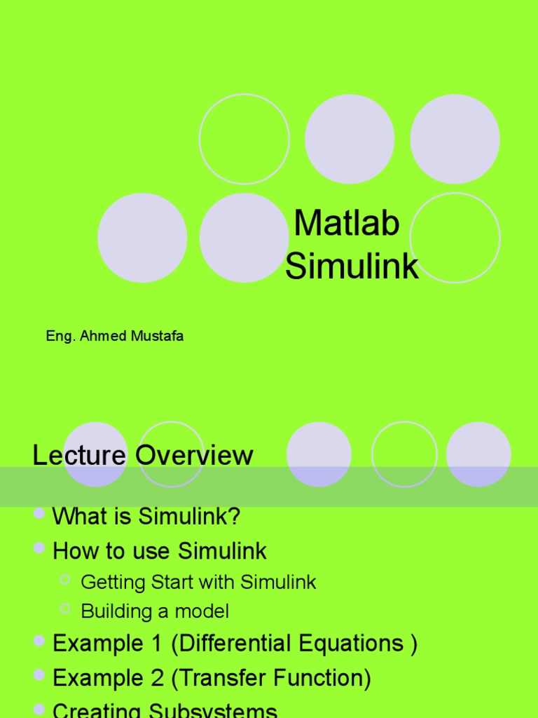 Matlab - Simulink - Tutorial - PPT Filename - UTF-8''Matlab Simulink Tutorial | PDF | Parameter ...