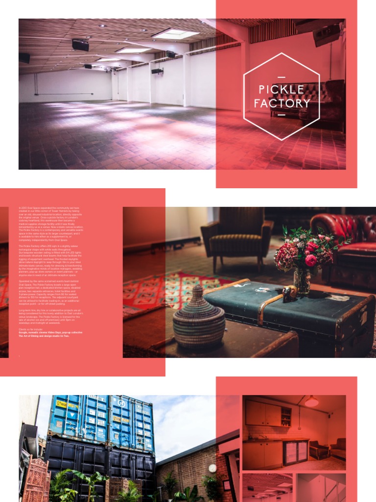 The Pickle Factory Brochure | PDF | Kitchen