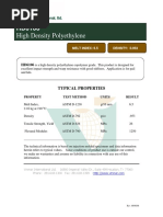 High Density Polyethylene: Cynpol Hd5502 | PDF
