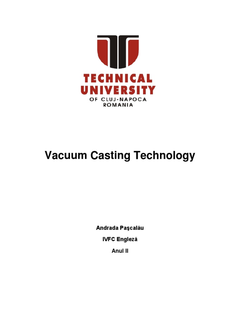 Vacuum Casting Process Pdf Casting Metalworking Casting