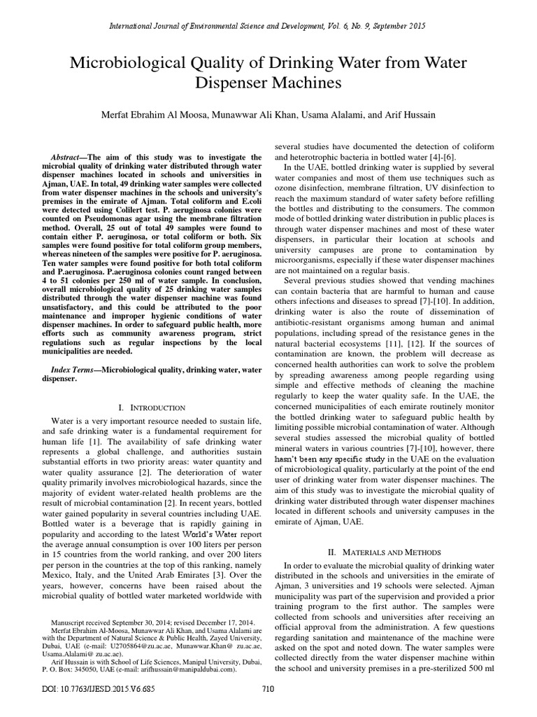 Proposal Water | PDF | Drinking Water | Bottled Water