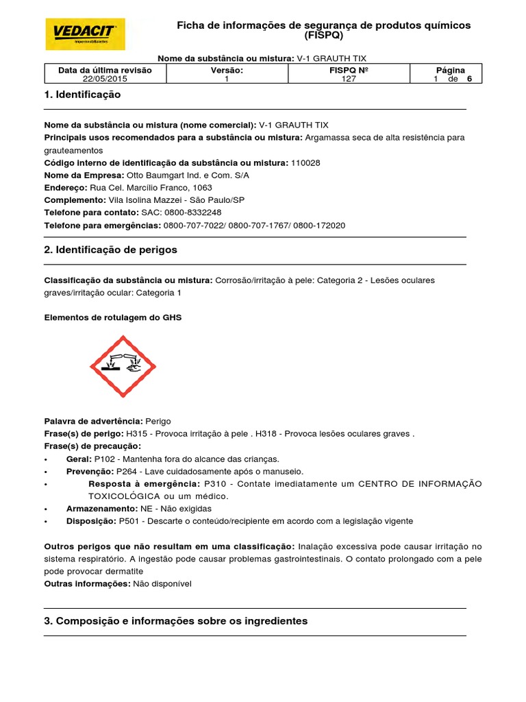 V 1 Grauth Tix Fispq | PDF | Embalagem e rotulagem | Vapor