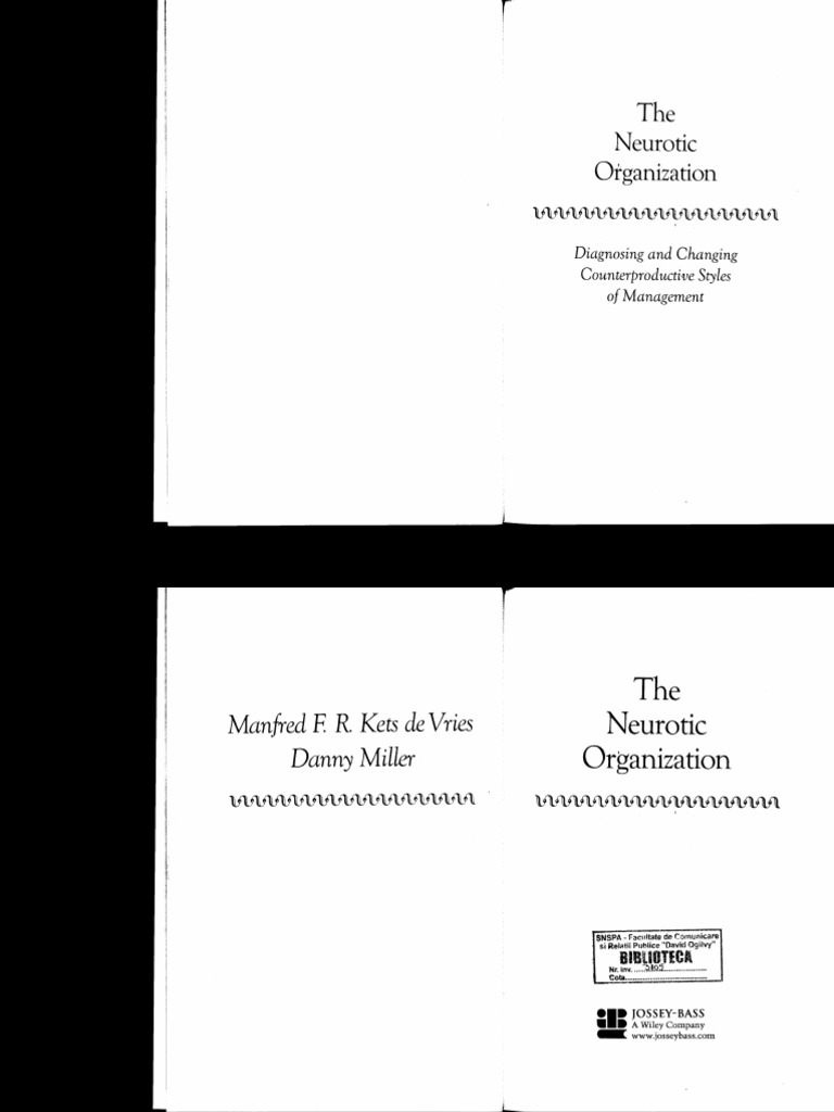The Neurotic Organization PDF | PDF