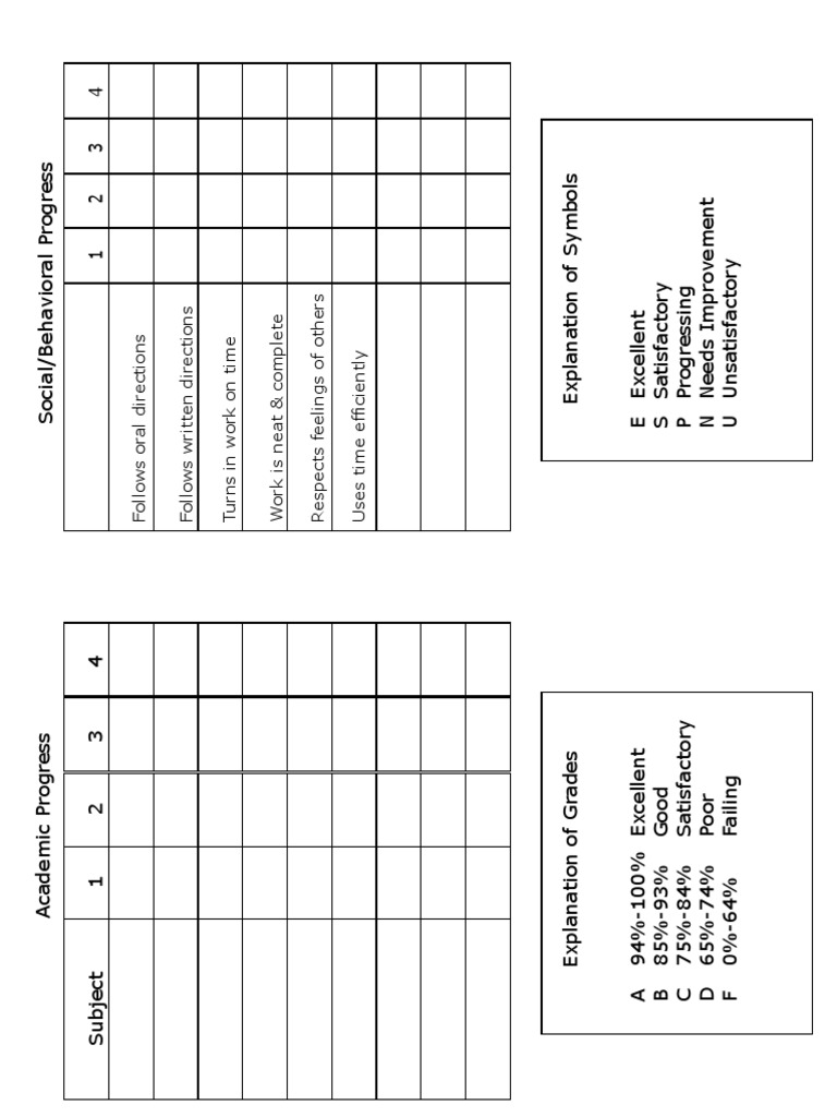 Homeschool Report Card4t2 | PDF