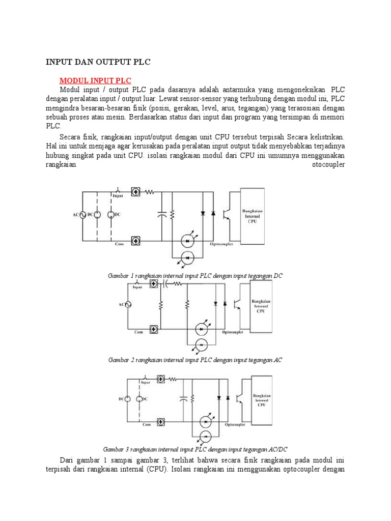 Input Dan Output PLC | PDF