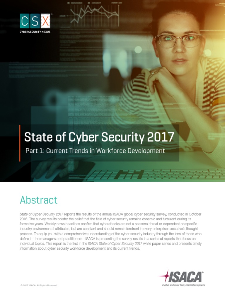 State of Cyber Security 2017 | PDF | Workforce Development | Computer ...