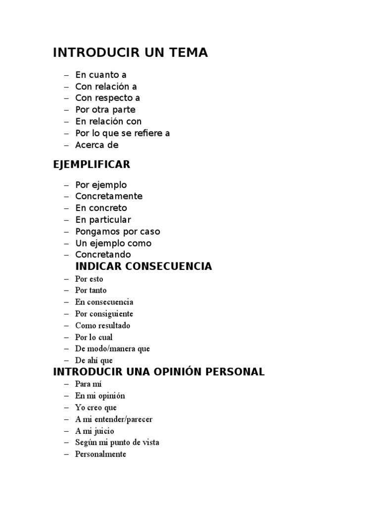 Introducir Un Tema