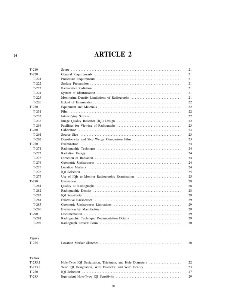 Asme Sec V A-2 RT PDF | PDF | Radiography | X Ray