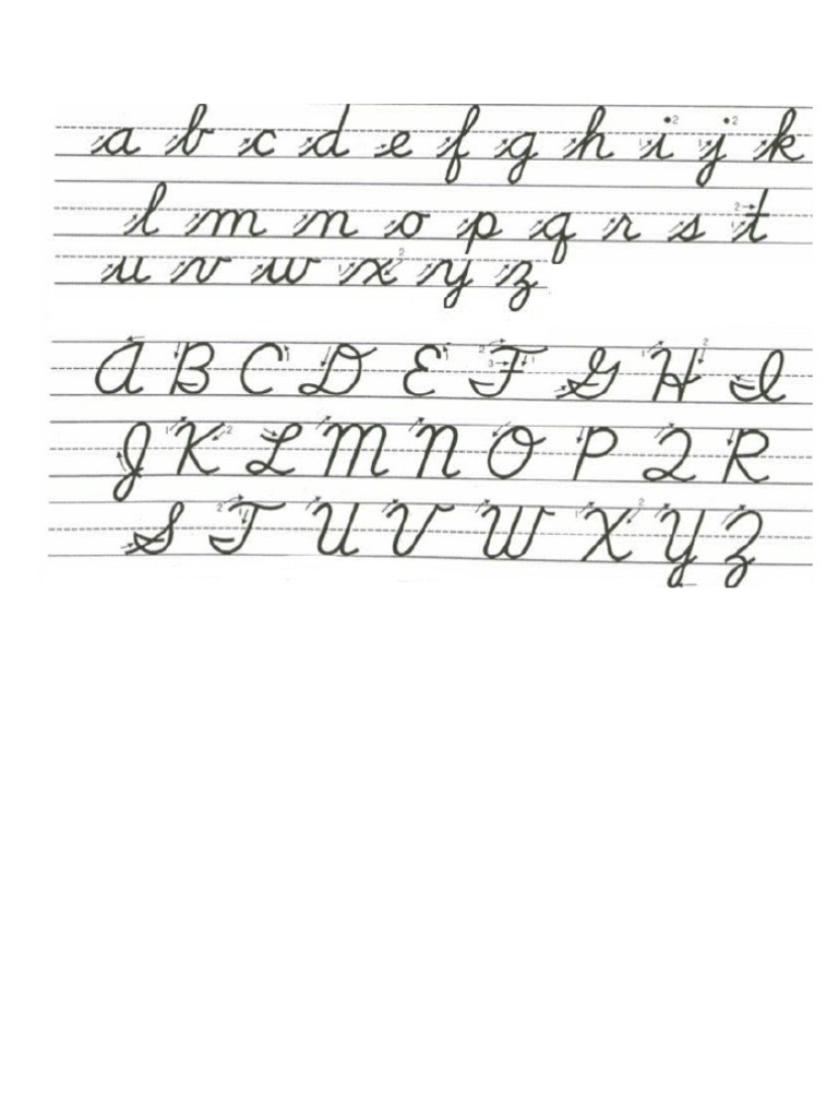 Abecedario Cursivo | PDF