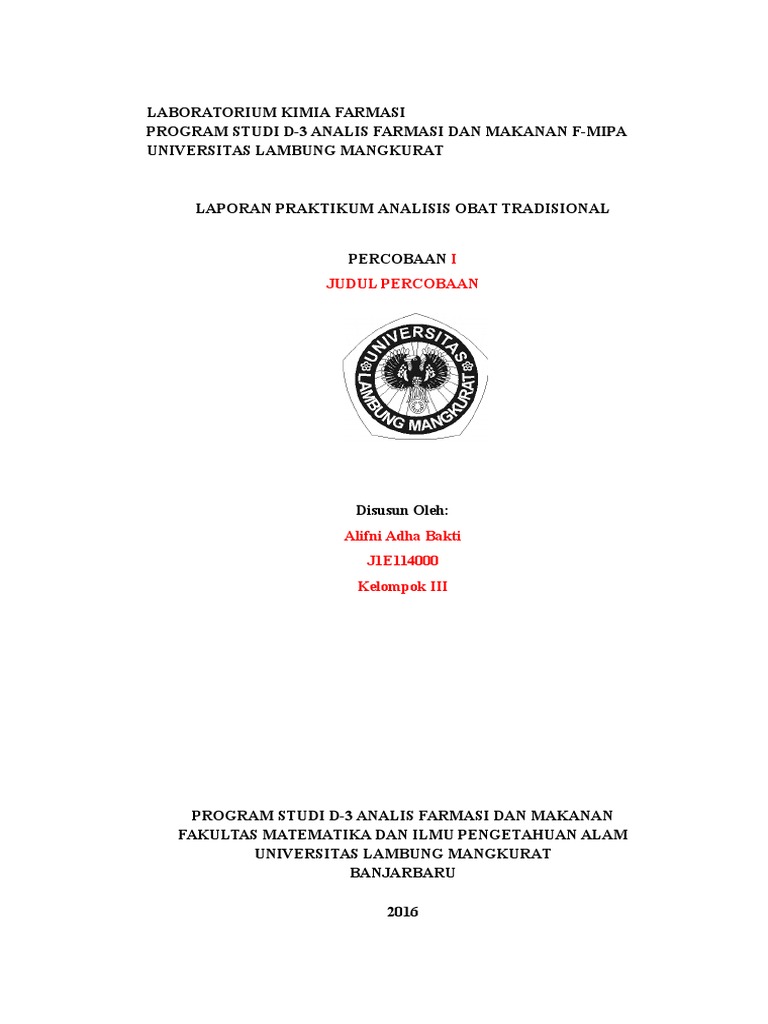 Format Laporan AOT | PDF