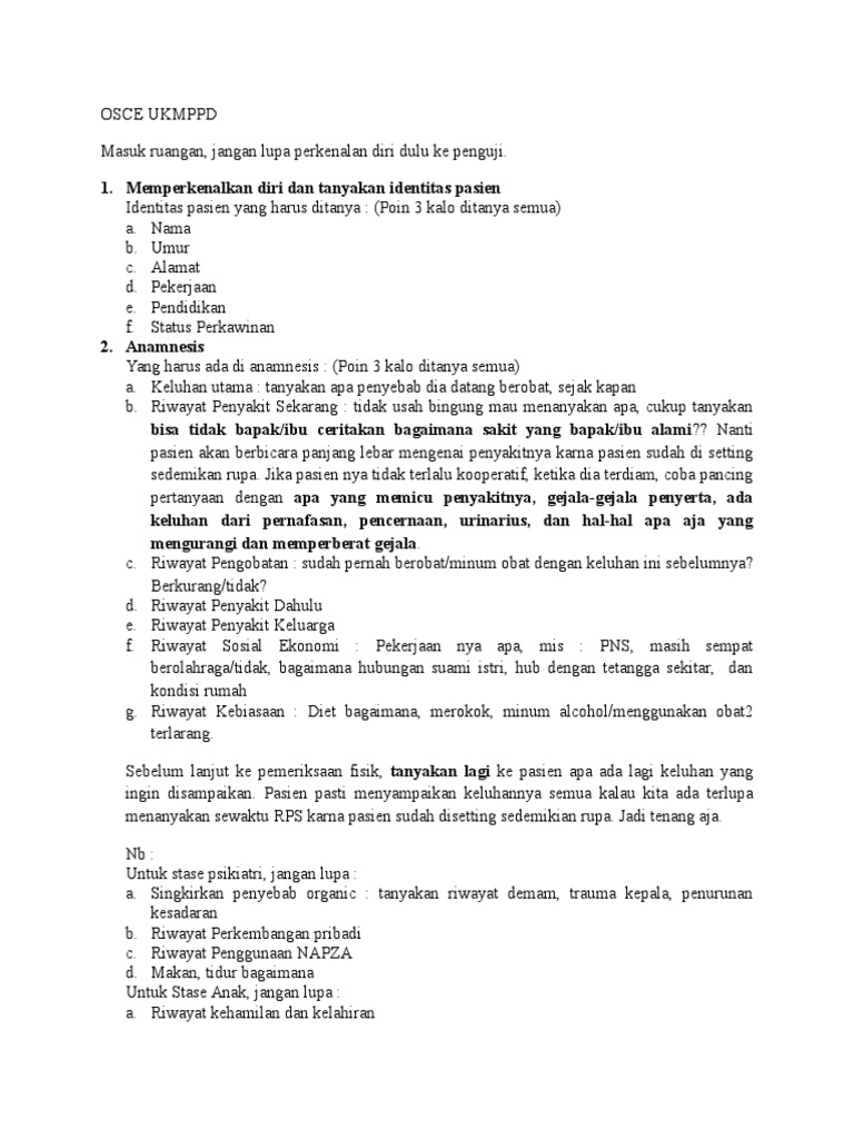 Osce Ukmppd | PDF