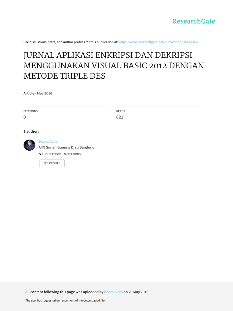 Aplikasi Enkripsi Dan Dekripsi Menggunakan Visual Basic 2012 Dengan ...