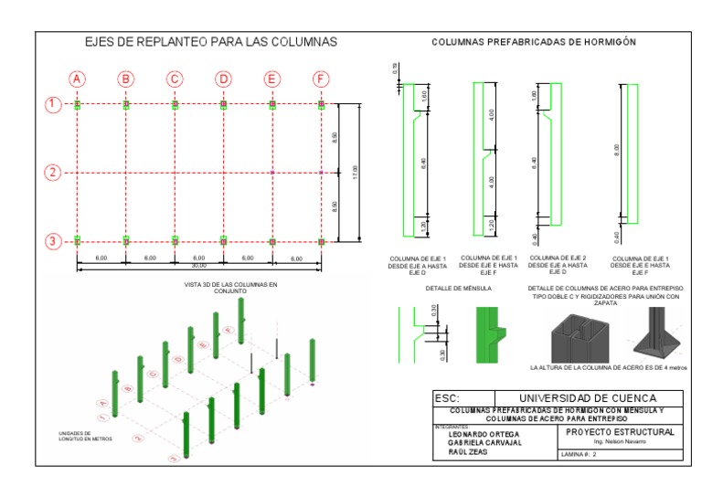 Planos Parte 1-Columnas | PDF