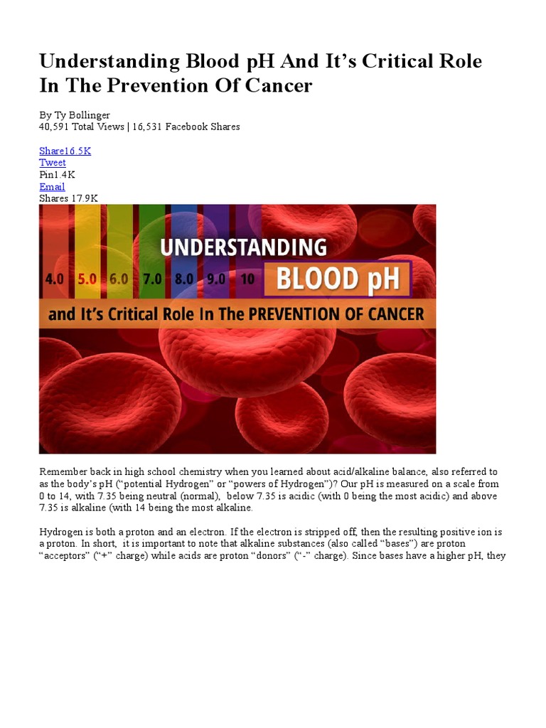 Understanding Blood PH and It | Ph | Buffer Solution