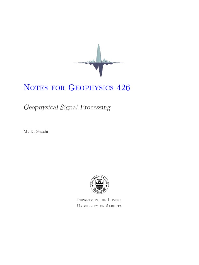 Chapter1-3 Sacchi PDF | PDF | Spectral Density | Convolution