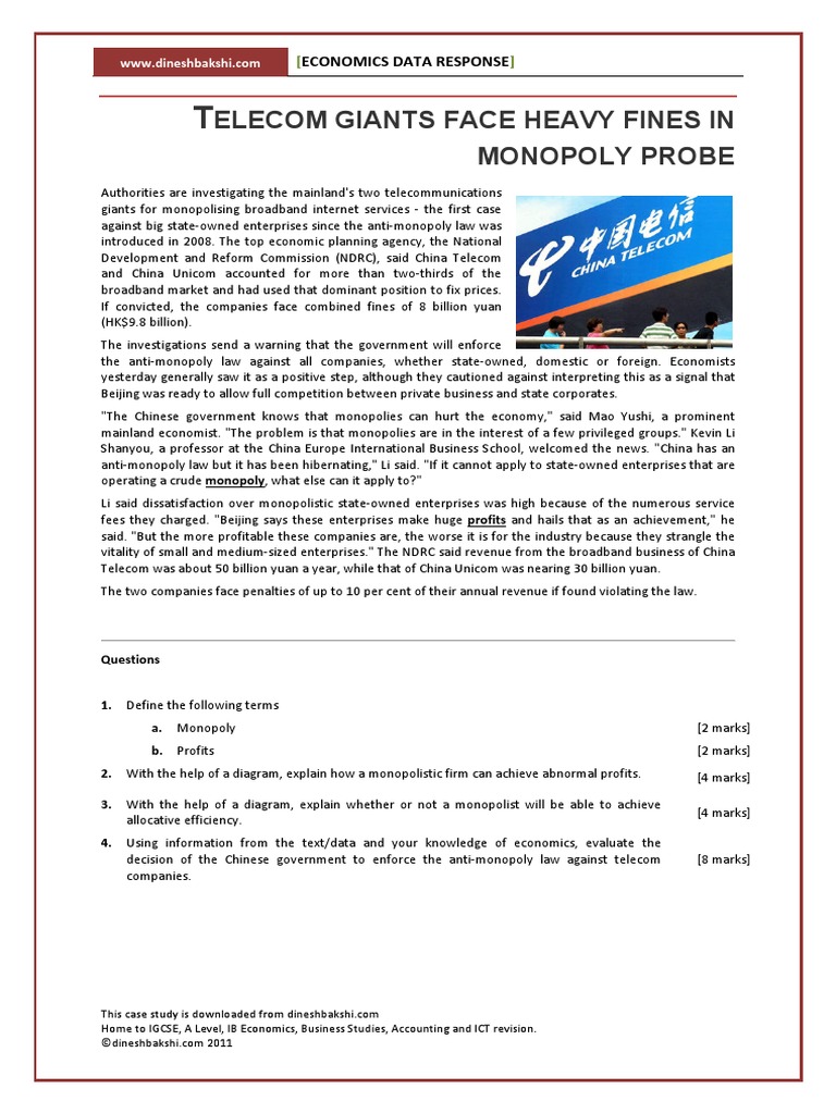 Worksheet Monopoly | PDF | Monopoly | China