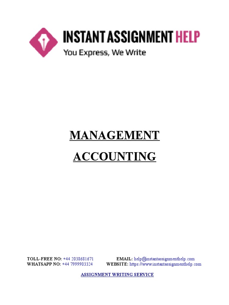 Management Accounting Assignment Sample | PDF | Profit (Accounting ...