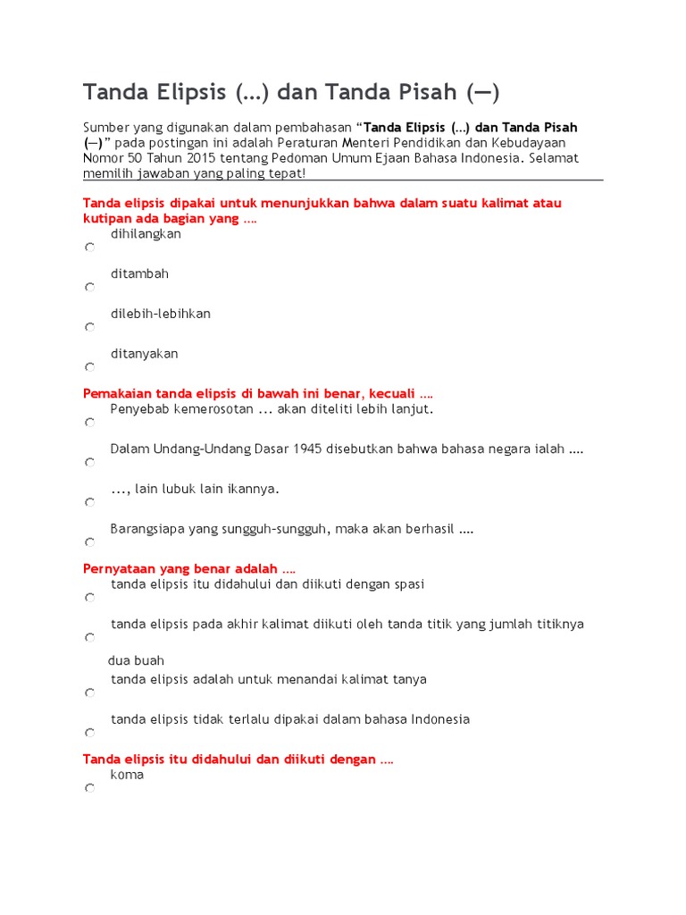 Tanda Elipsis | PDF