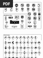Kuwait Traffic Signs | PDF | Intersection (Road) | Pedestrian Crossing