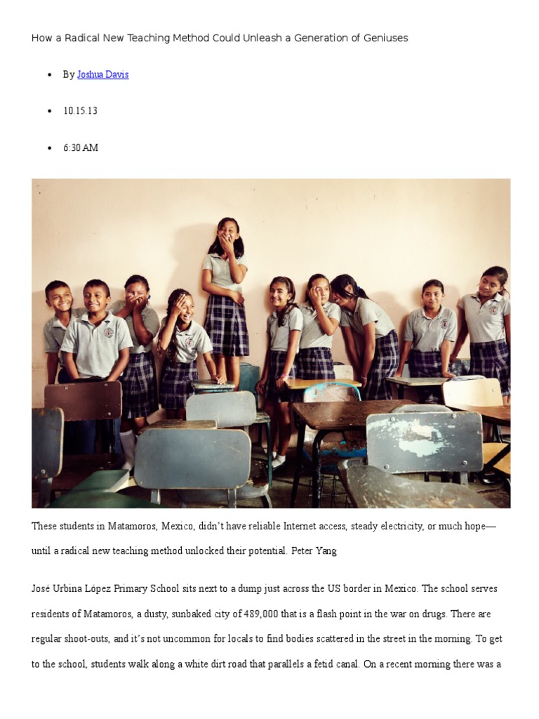 How A Radical New Teaching Method Could Unleash A Generation of ...