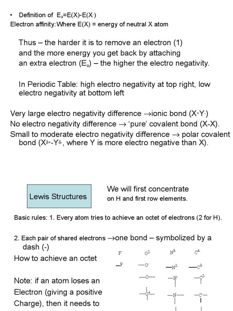 Lecture 5 Chemical Bonding and Structure | PDF | Chemical Bond ...