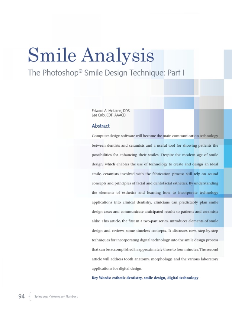 Smile Analysis Part 1 PDF | PDF