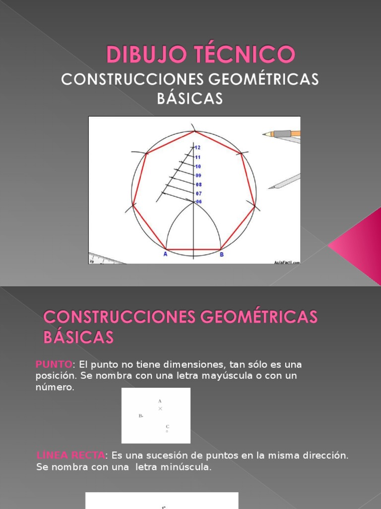 Segunda Clase Construcciones Geometricas Basicas | PDF | Ángulo | Circulo