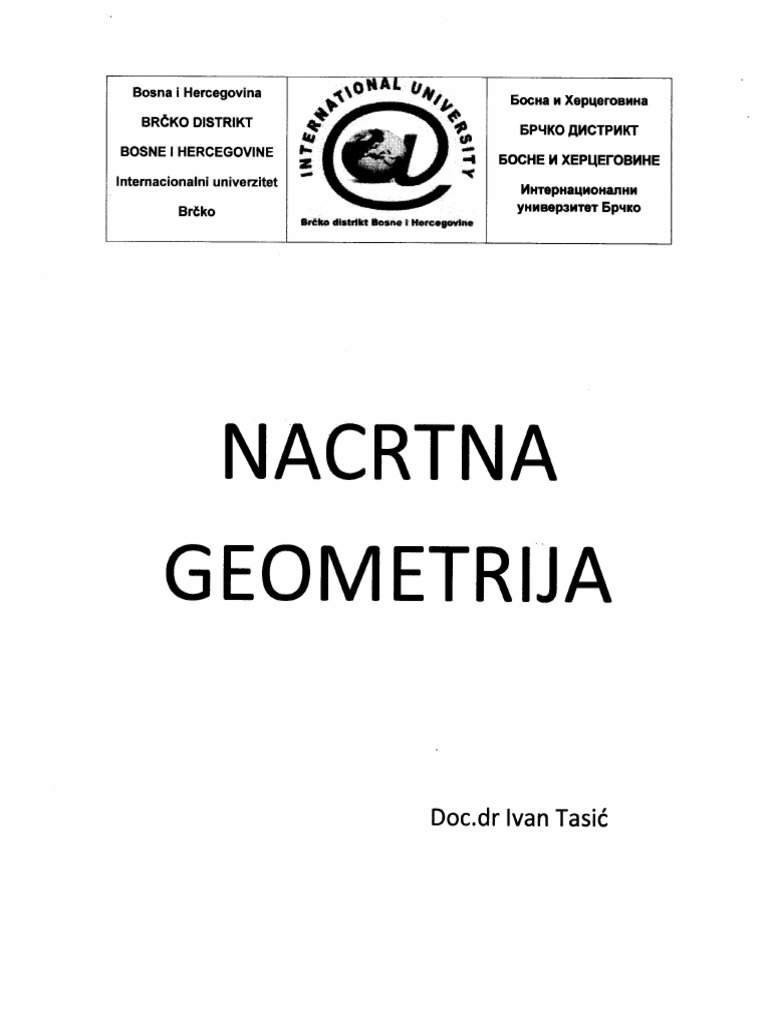 Nacrtna Geometrija Skripta | PDF