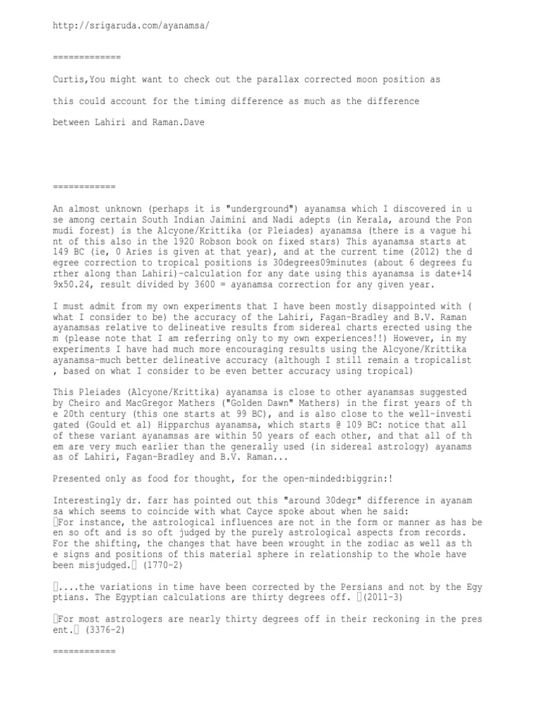 Ayanamsa | PDF | Ancient Astronomy | New Age Practices