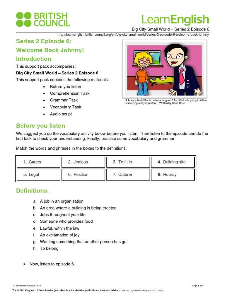 BCSW - S2E6 Support Pack | PDF