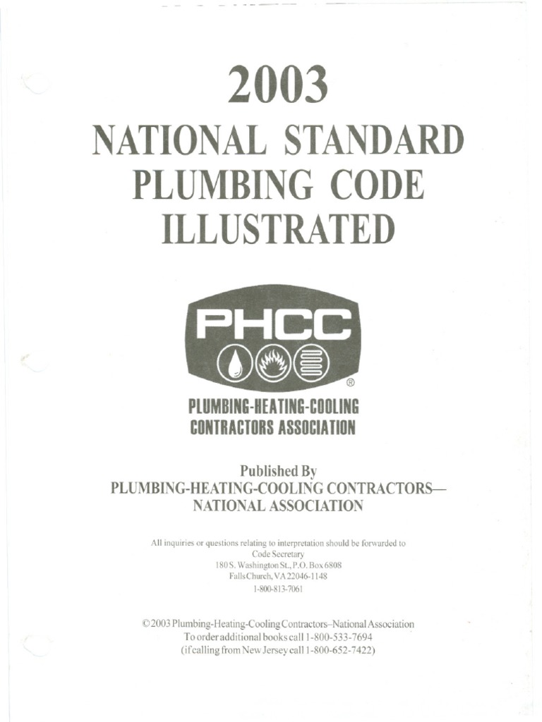National Standard Plumbing Code | PDF | Plumbing | Sanitary Sewer