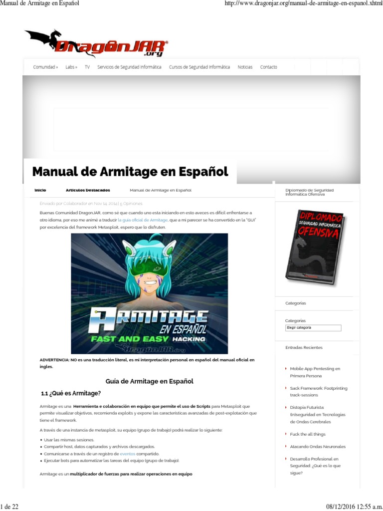 Armitage Kali Linux Pdf Point And Click Interfaz De Línea De Comando