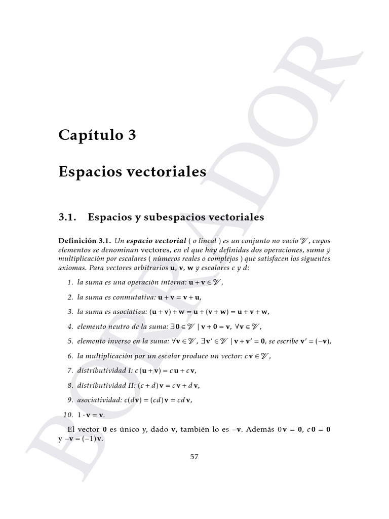 ALAp C3 | PDF | Espacio vectorial | Escalar (Matemáticas)