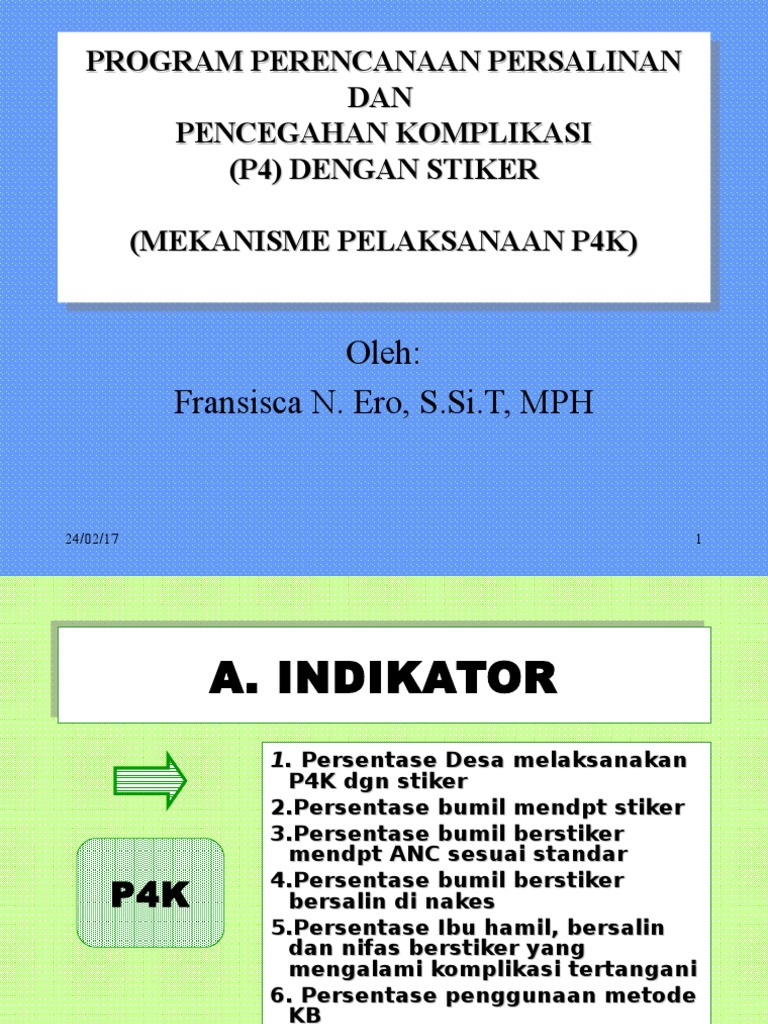 MEKANISME PELAKSANAAN P4K.ppt