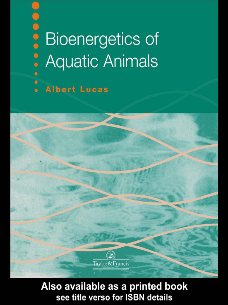 Bioenergetics of Aquatic Animals | PDF | Gibbs Free Energy | Entropy