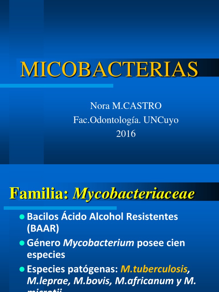 Características y Virulencia de Micobacterias | PDF | Mycobacterium ...