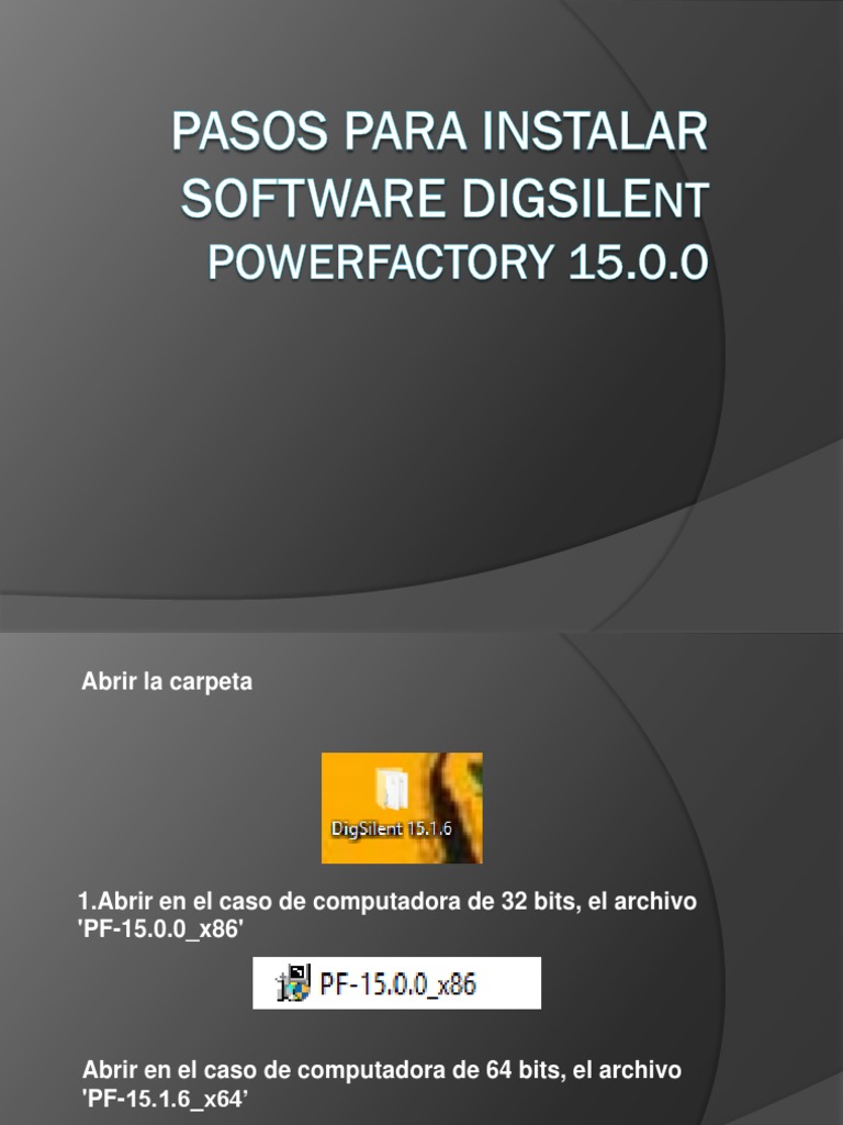 Pasos para Instalar Software DigSILENT PowerFactory 15 | PDF