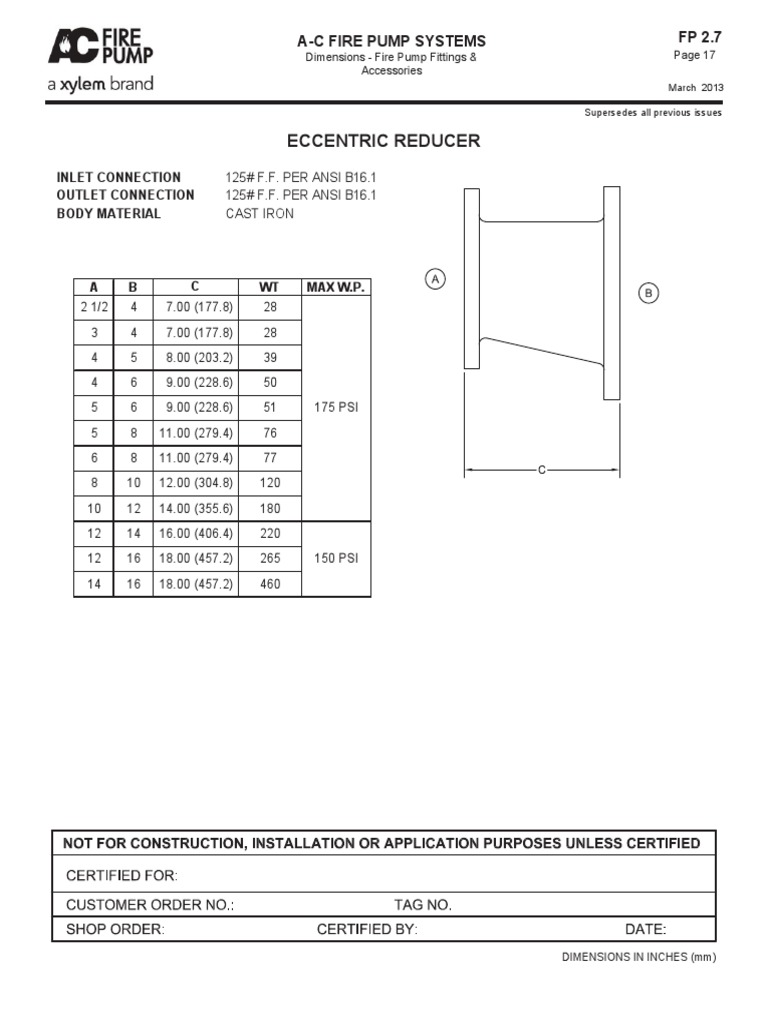 Eccentric Reducer PDF | PDF