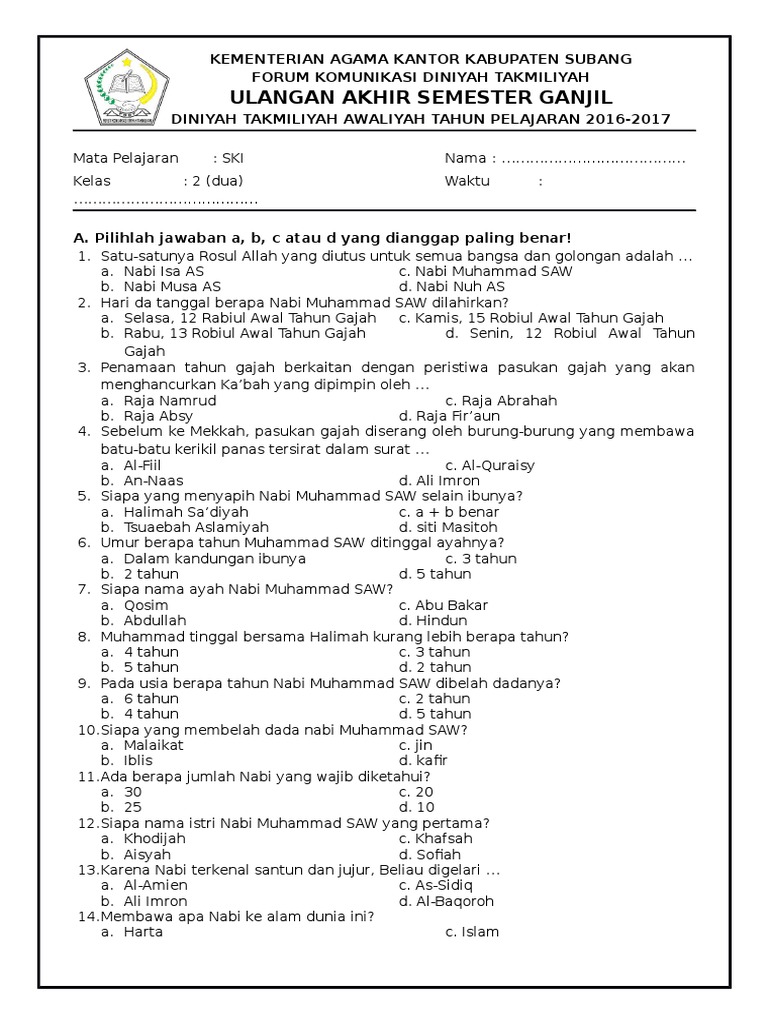 Soal Uas DTA | PDF