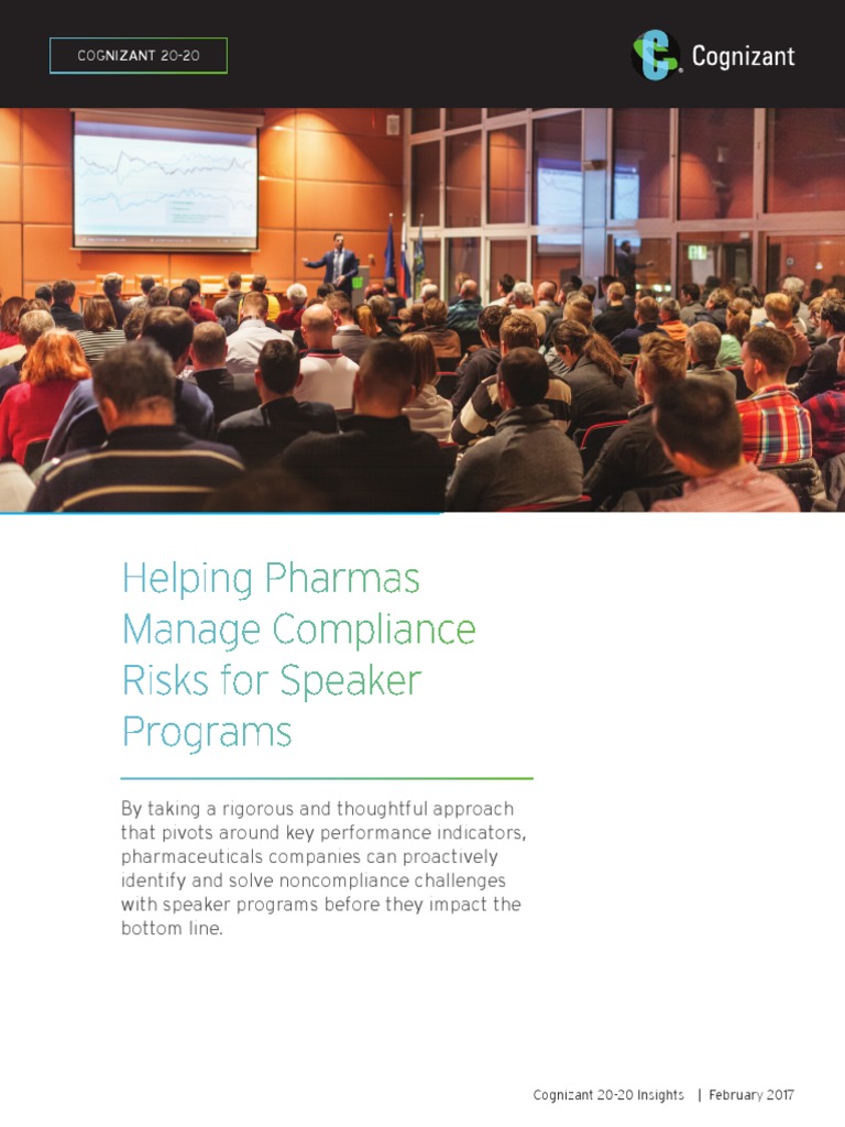 Helping Pharmas Manage Compliance Risks For Speaker Programs | PDF ...